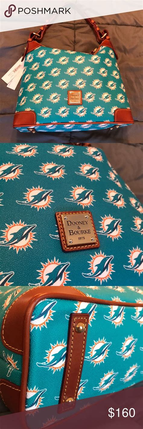 Dooney Andbourke Hobo Bag” Miami Dolphins Nwt