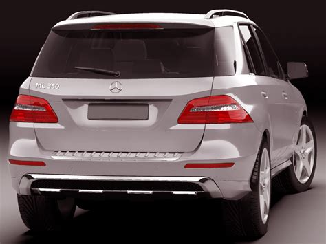 Mercedes M Class Amg Package 3d Model Cgtrader