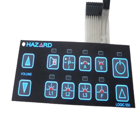 Customized Push Button Tactile Waterproof Membrane Switches For
