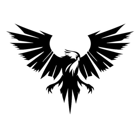 Premium Vector Eagle Rising Wings Logo Design Vector Template