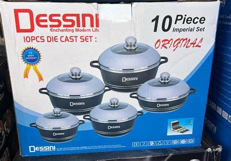 10 Piece Dessini Non Stick Cookware Gh