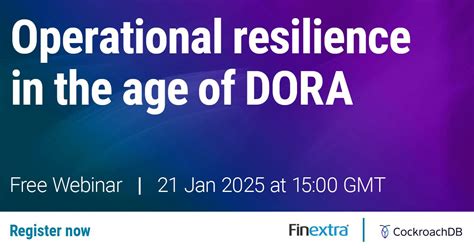 Operational Resilience In The Age Of Dora Eric Kilfeather