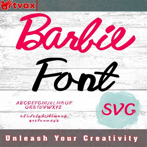 Barbie Alphabet Cursive Font Svg Artvax