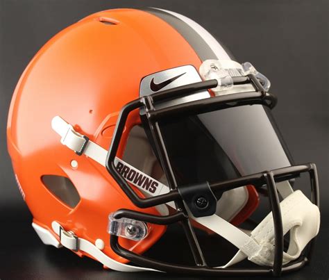 Cleveland Browns Nfl Football Helmet With Nike Black Visor Eye Shield