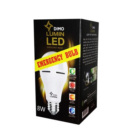 Dimo Lumin Led Emergency Bulb 8w Hi Q Tools