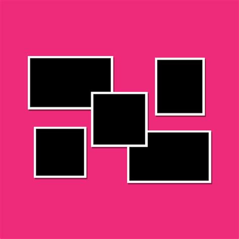 Premium Vector Collage Photo Frames Flat Design