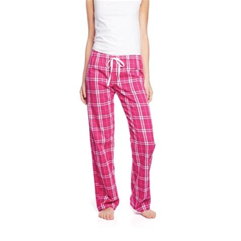 District Womens Flannel Plaid Pants Bagmasters