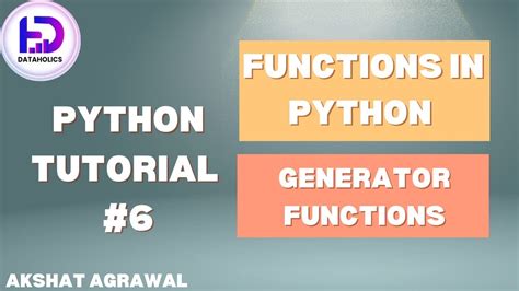 Generator Functions In Python Python Tutorial 6 Youtube
