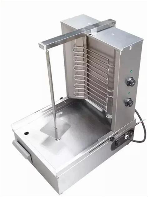 Silver Stainless Steel Shawarma Making Machine For Hotel Grill Type