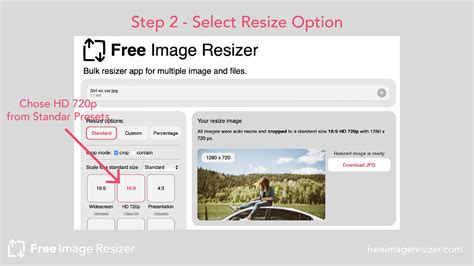 How To Resize Image To 720p Or 1280x720
