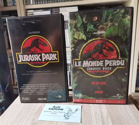 Film Vhs Lot Jurassic Park 1 Et 2 Le Monde Perdu 1992 1997 Fr Steven