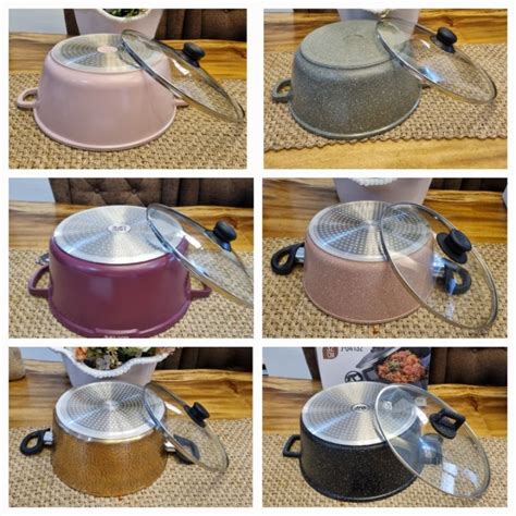 24cm Nonstick Induction Casserole Cookware Shopee Philippines