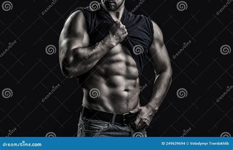Modelo Masculino Sexy Con Torso Desnudo Desnudo Joven Sexy Y Apuesto