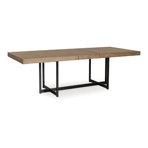 Tomtyn Light Brown Rectangular Dining Room Extension Table