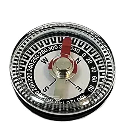 Magnetic Plastic Mini 20mm Diameter Compass For Survival Kits Camping