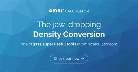Density Conversion Calculator