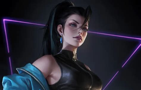 Wallpaper Game Art League Of Legends K Da Kaisa Riot Game K Da Kaisa For Mobile And