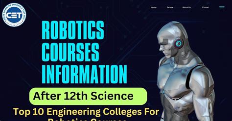 Robotics Courses Information After 12th Science Top 10 Engineering Colleges For Robotics Courses