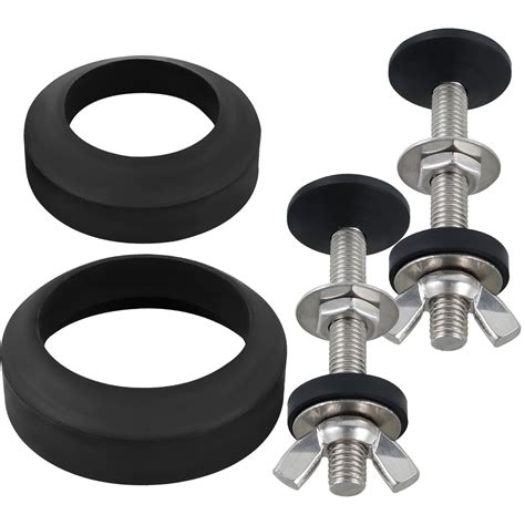 Xiyztok Toilet Tank Gasket Set Stainless Steel Bolts Seal Kit For 2
