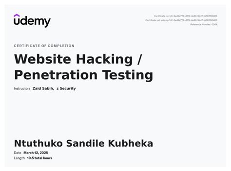 Cybersecurity Ethicalhacking Pentesting Websecurity Kalilinux Bugbounty Ntuthuko Sandile