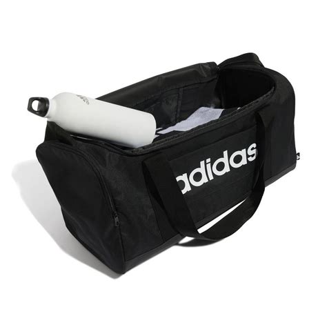 Adidas Sports Bag Linear Duffel Small Blackwhite