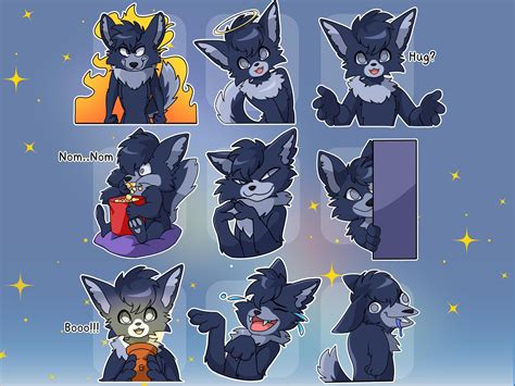 Telegram Digital Stickers Stickers Furry For Telegram Furry Emotes