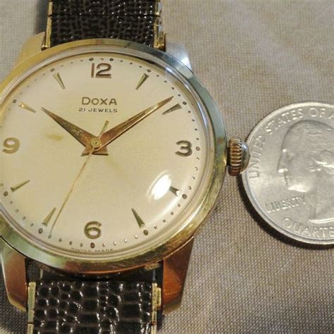 1958 Doxa Mens Dead Beat Seconds Watch 21 Jewel Chezard 116
