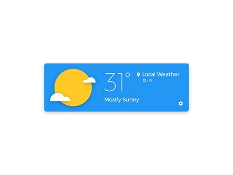 Weather Widget Design