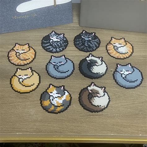 拼豆图片小猫 简单 抖音