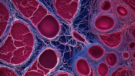 Microscopic Visualization Of Cells Showcasing Biological Structure And