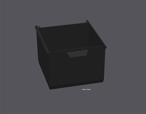 Under Desk Drawer Larger Depth 80mm 100mm 120mm 140mm By Fuzz Download Free Stl Model
