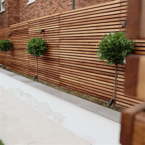 Bespoke Slatted Fence Panels Slatted Screen Fencing