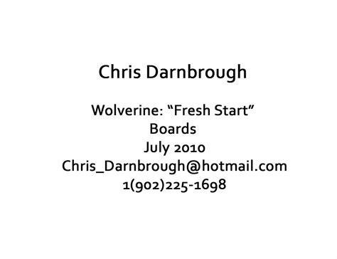 Chris Darnbroughs Blog Storyboards