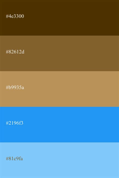 Paleta De Color Ocre Códigos Combinaciones