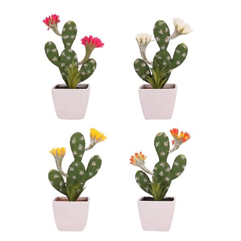 Plastic Pu Artificial Cactus Succulents Prickly Pe Vicedeal
