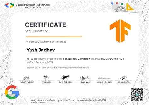 Yash Jadhav On Linkedin Tensorflow Gdsc