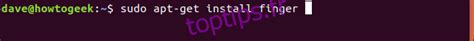 Comment Utiliser La Commande Finger Sous Linux Toptipsfr