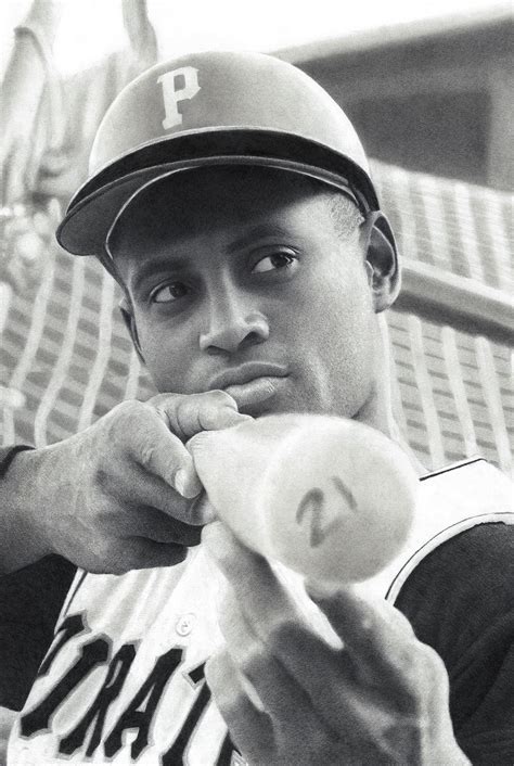 This Pencil Drawing Of Roberto Clemente Took Me 40 Hours To Complete