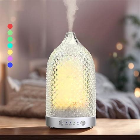 Wenphone 7 Colors Glass Diffuser 200ml Essential Oil Diffuser Ultrasonic