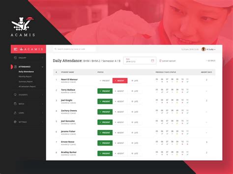 Attendance App Ui Design