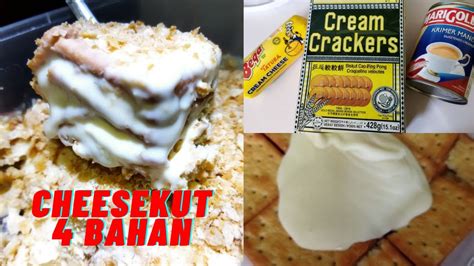 Cheesekut Paling Mudah Resepi Cheesekut 4 Bahan Youtube