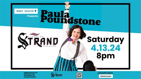 Wdet Presents Paula Poundstone At The Flagstar Strand Theatre Wdet 1019 Fm