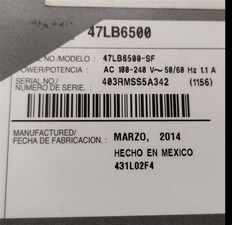 Tv Leds Lg 47lb6500 Se Proteje Y No Enciende Yoreparo