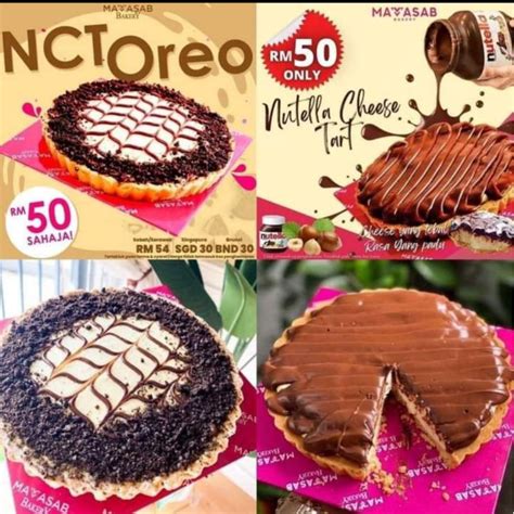 Nutella Cheese Tart Oreo By Mamasab Cake Shopee Malaysia