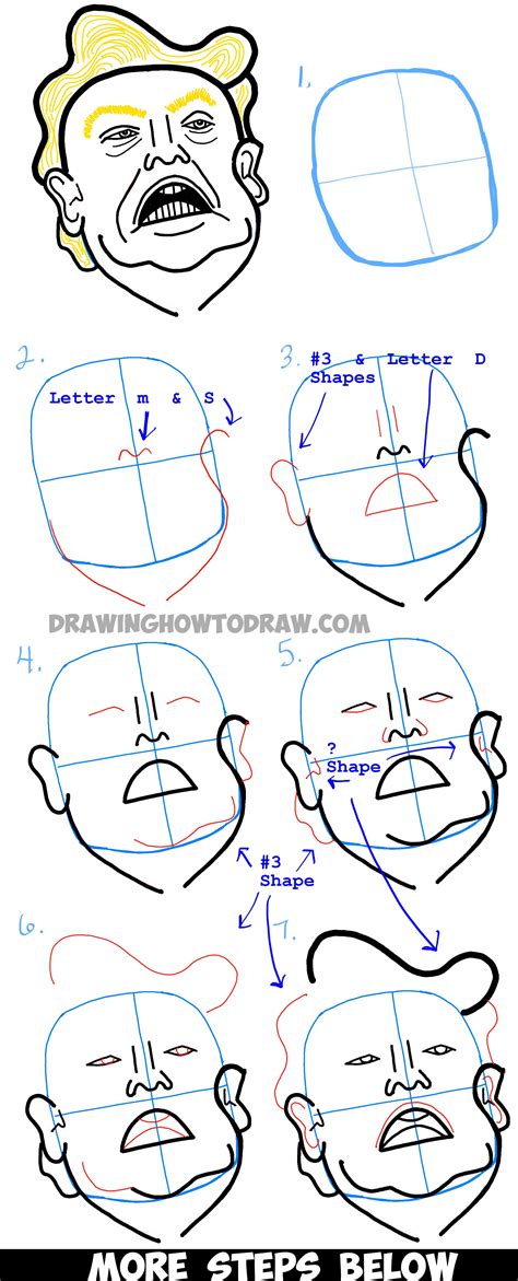 Donald Trump Easy Drawing At Getdrawings Free Download