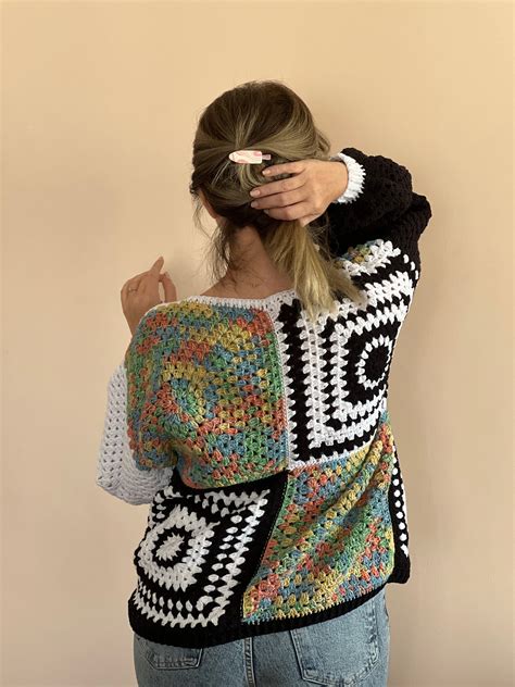 Crochet Jumper Handmade Hand Knittig Etsy