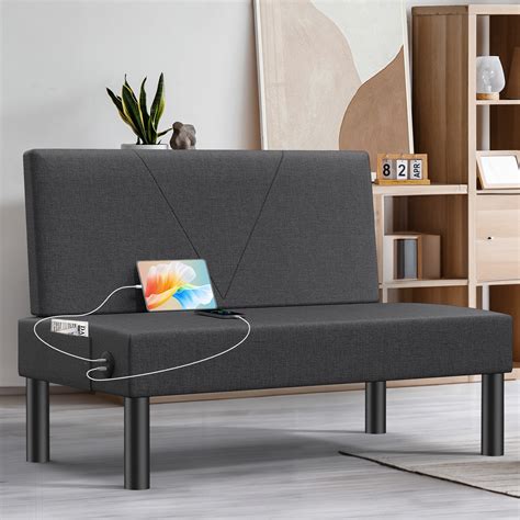 Ebern Designs 41 Mini Couch With Usb Charging Port Small Office