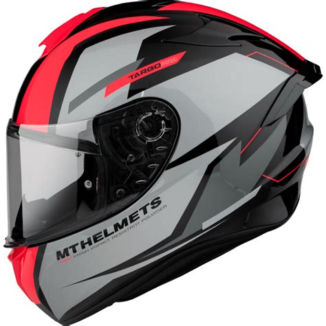 Casco Integral Mt Targo Pro Sound A5 Gloss Fluor Red Vuit Cilindres