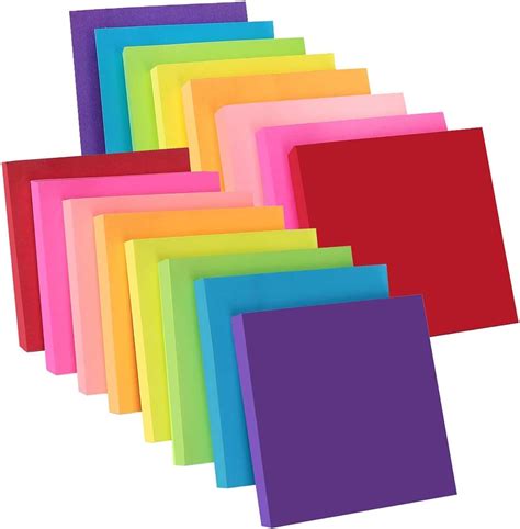 Zczn 8 Assorted Colour Sticky Notes 76 X 76 Mm100 Sheetspad Self
