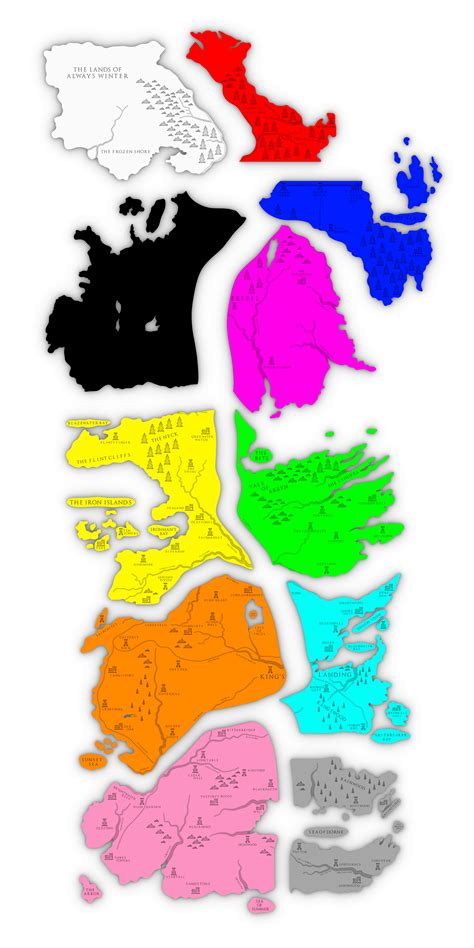 Stl File Map Of Westeros War Table Game Of Thrones 🗺️・3d Printing